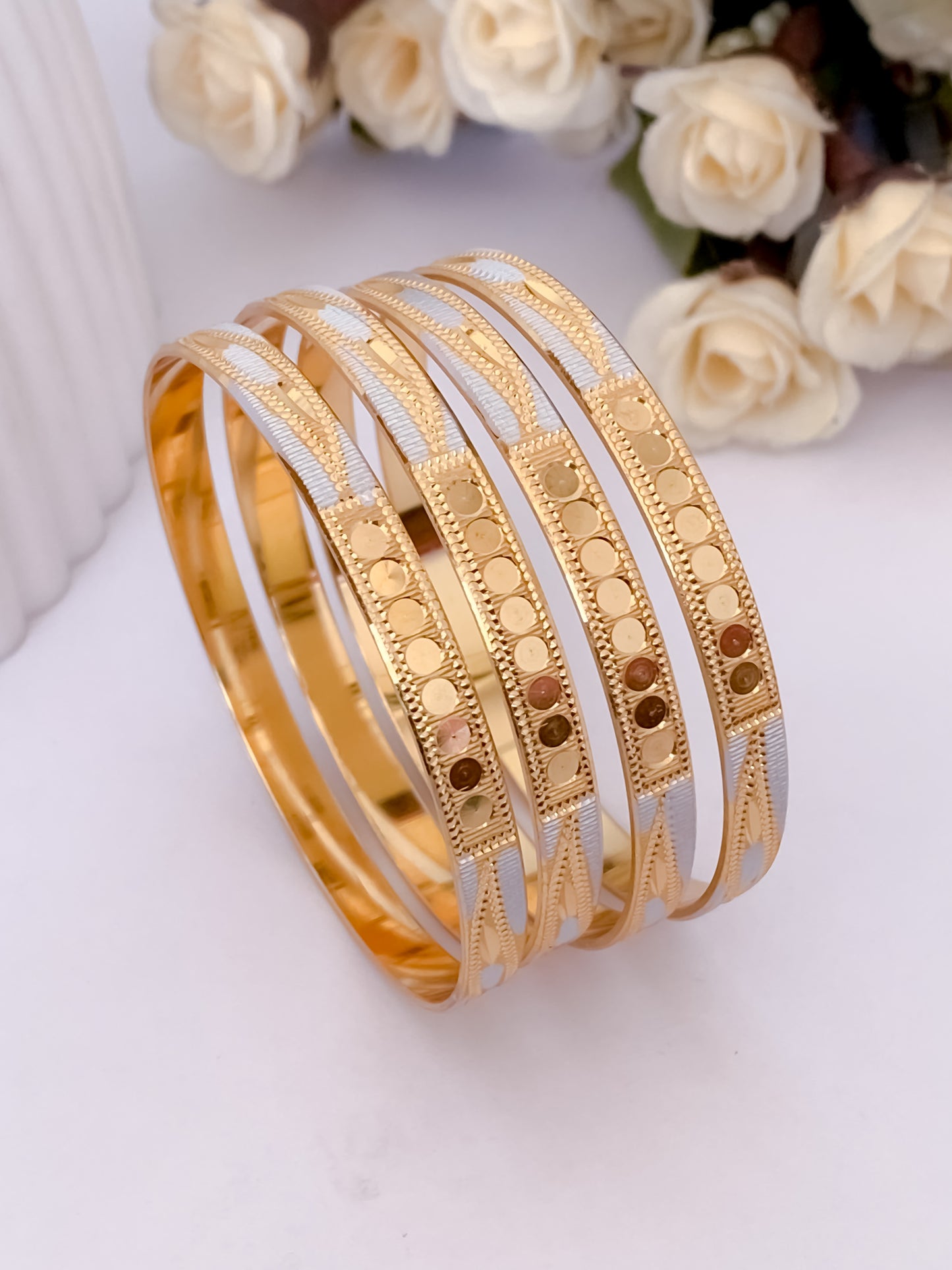 Buy 1 Get 1 Free - Drashti Bangals ( set of 4 ) – Belleza Jewels